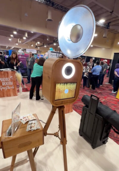 Introducing Our New Stand-Alone Photo Booth Crafted From Mahogany Wood ...